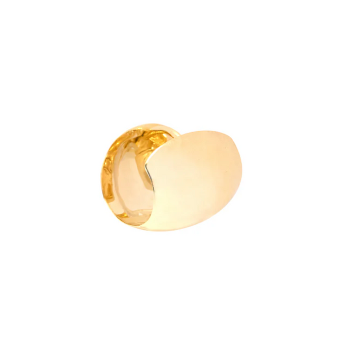 Bold Barrel Hinge Hoop in Gold | Brave Daughters