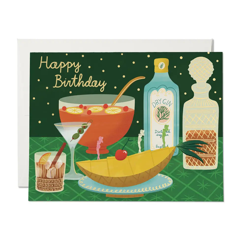 Boozy Happy Birthday Greeting Card Brave Daughters