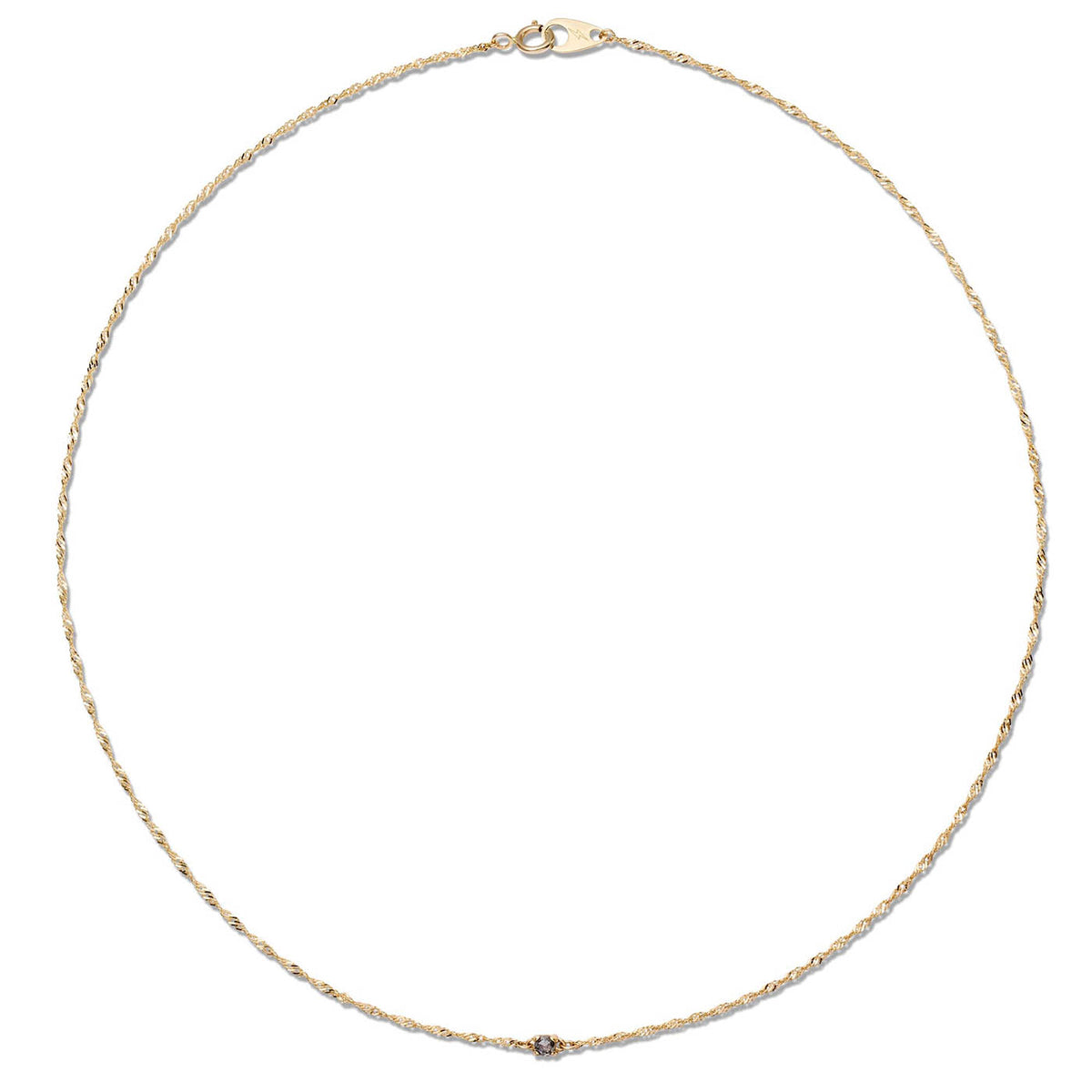 Thin Helix Salt-n-Pepper Diamond Necklace by Brave Daughters | Brave ...