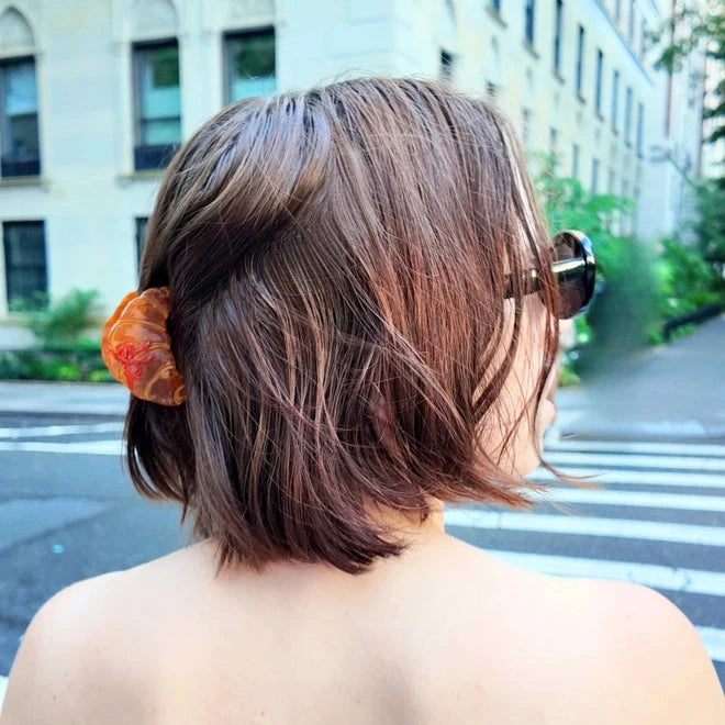 Hand-Painted Mini Bow Croissant Claw | Brave Daughters