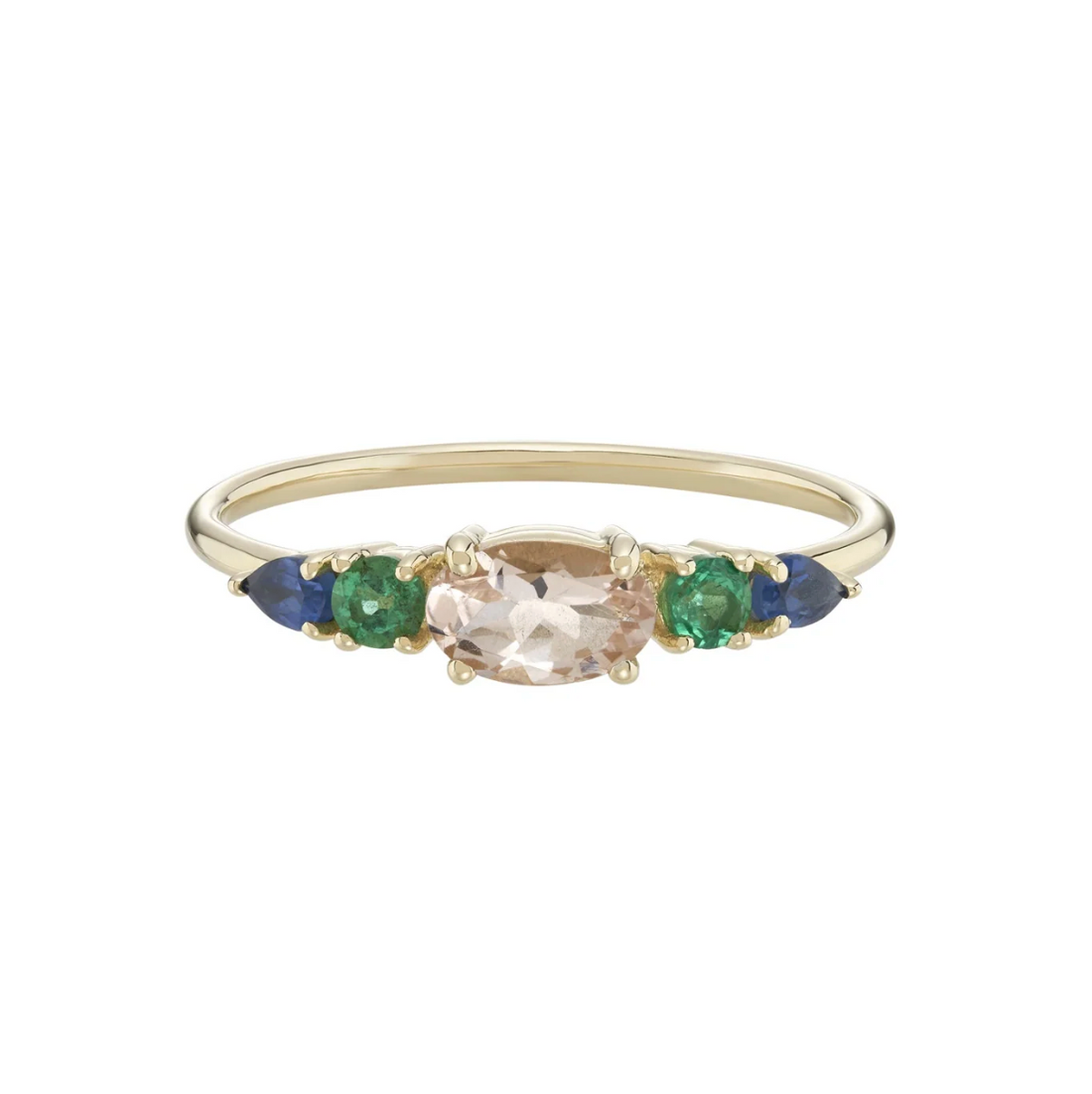 Multi Gemstone Claw Set Ring | Brave Daughters