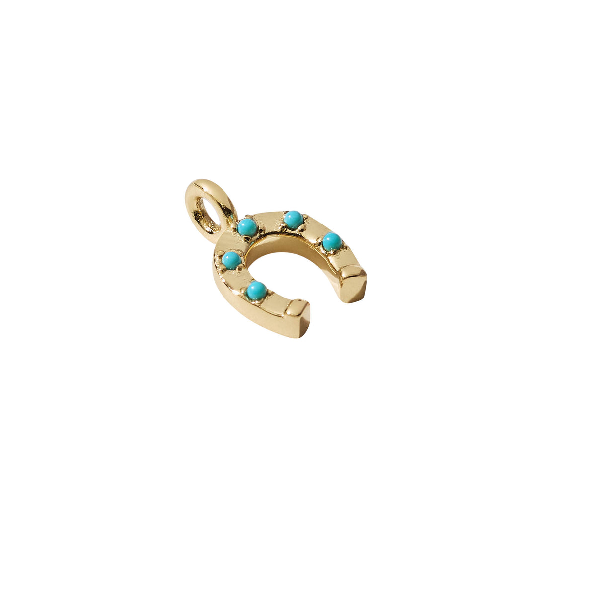 Turquoise Horseshoe Charm | Brave Daughters