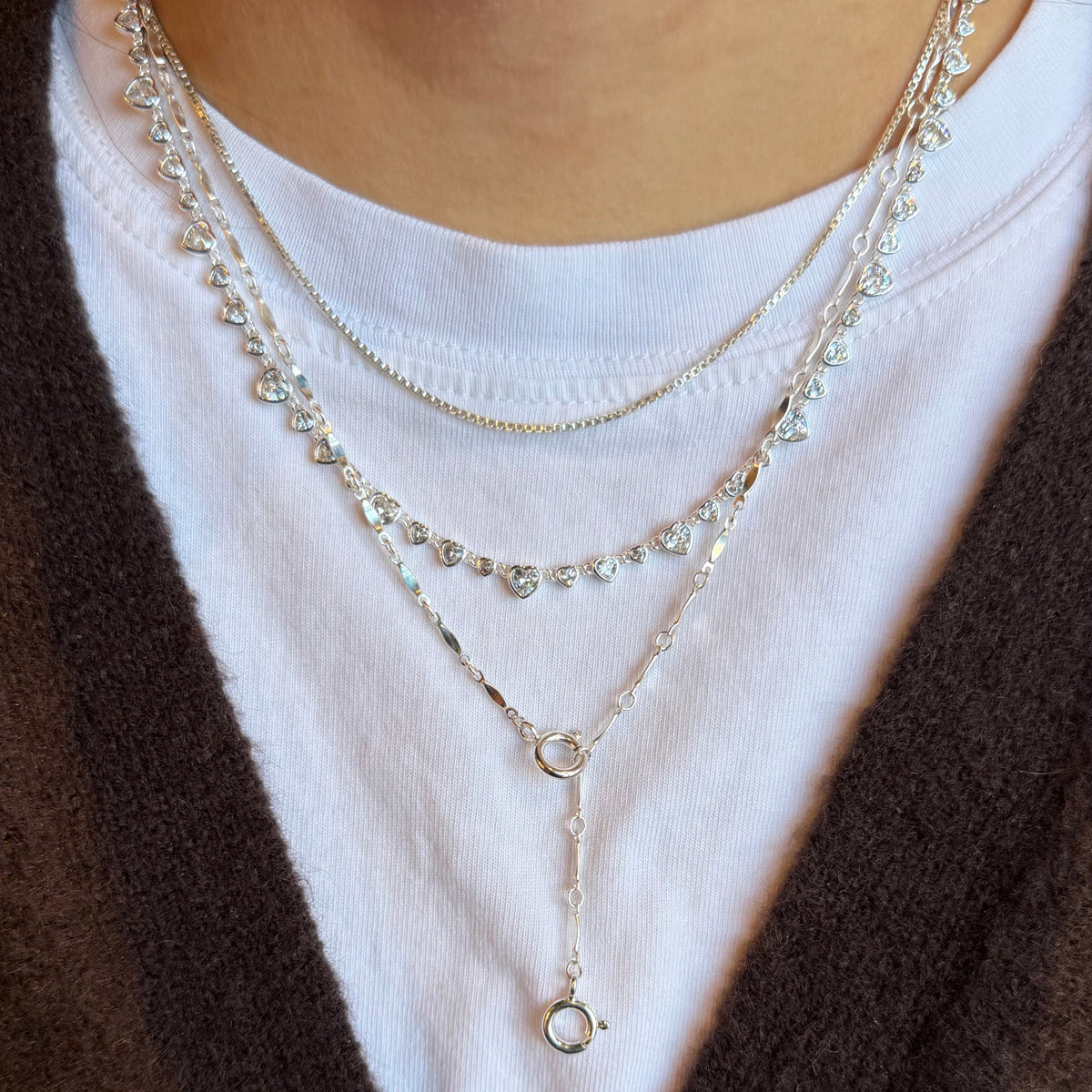 Sterling Silver Bar Chain Lariat | Brave Daughters